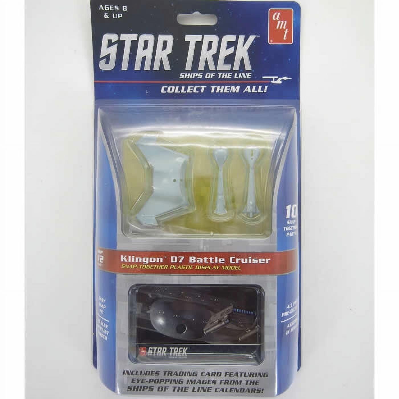 Star Trek Klingon D7 Battle Cruiser Plastic Model Kit - Walmart.com
