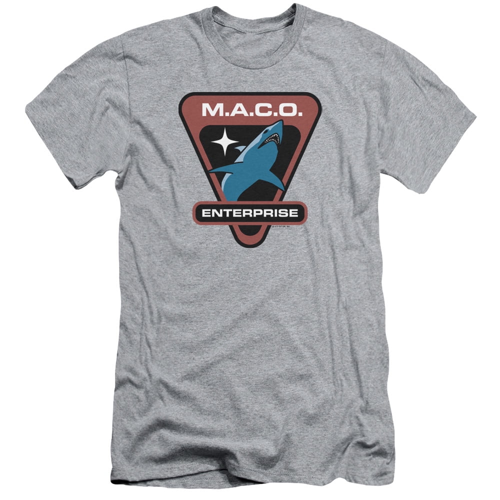 Star Trek - Maco Patch - Premium Slim Fit Short Sleeve Shirt - Large ...