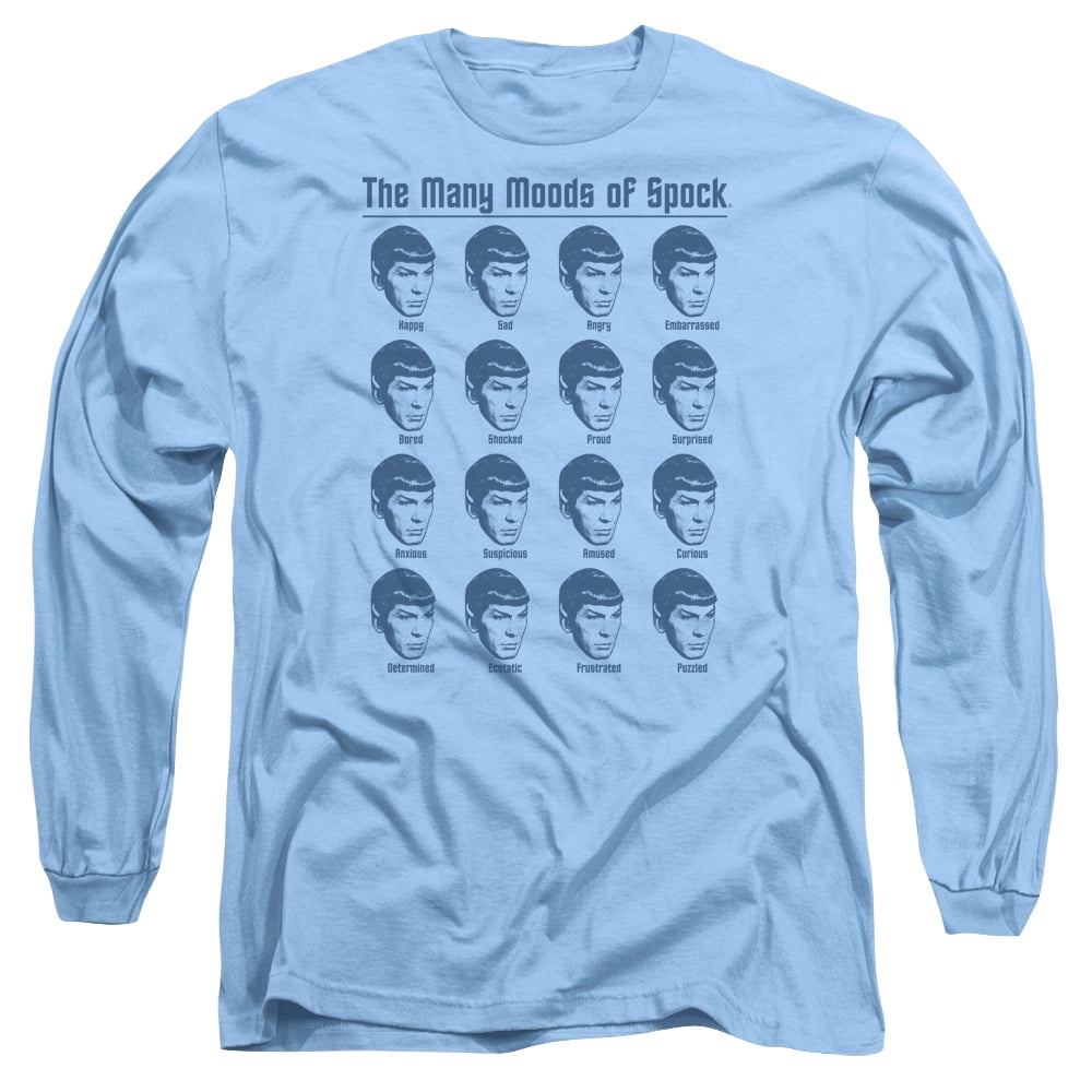 Star Trek - Many Moods Of Spock - Long Sleeve Shirt - Large - Walmart.com