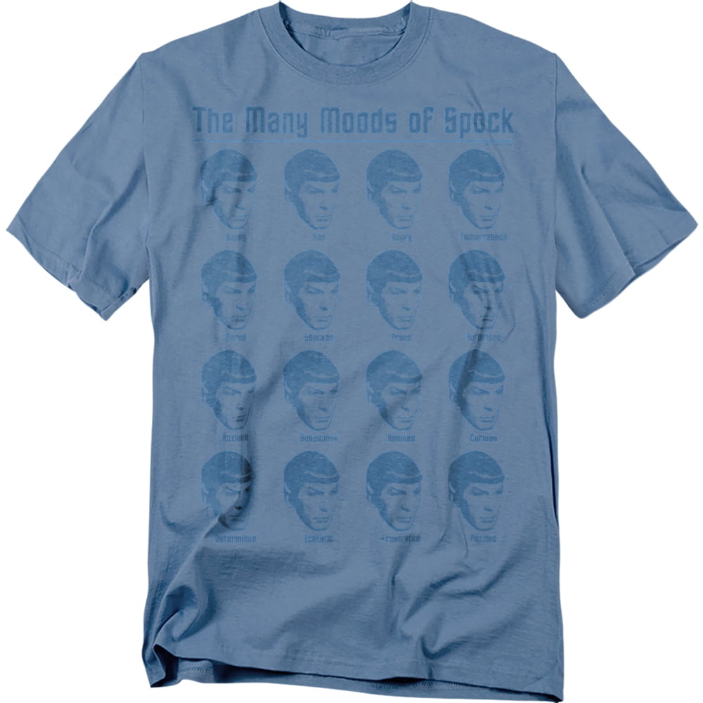 Star Trek Many Moods Of Spock Officially Licensed Adult T-Shirt XL ...
