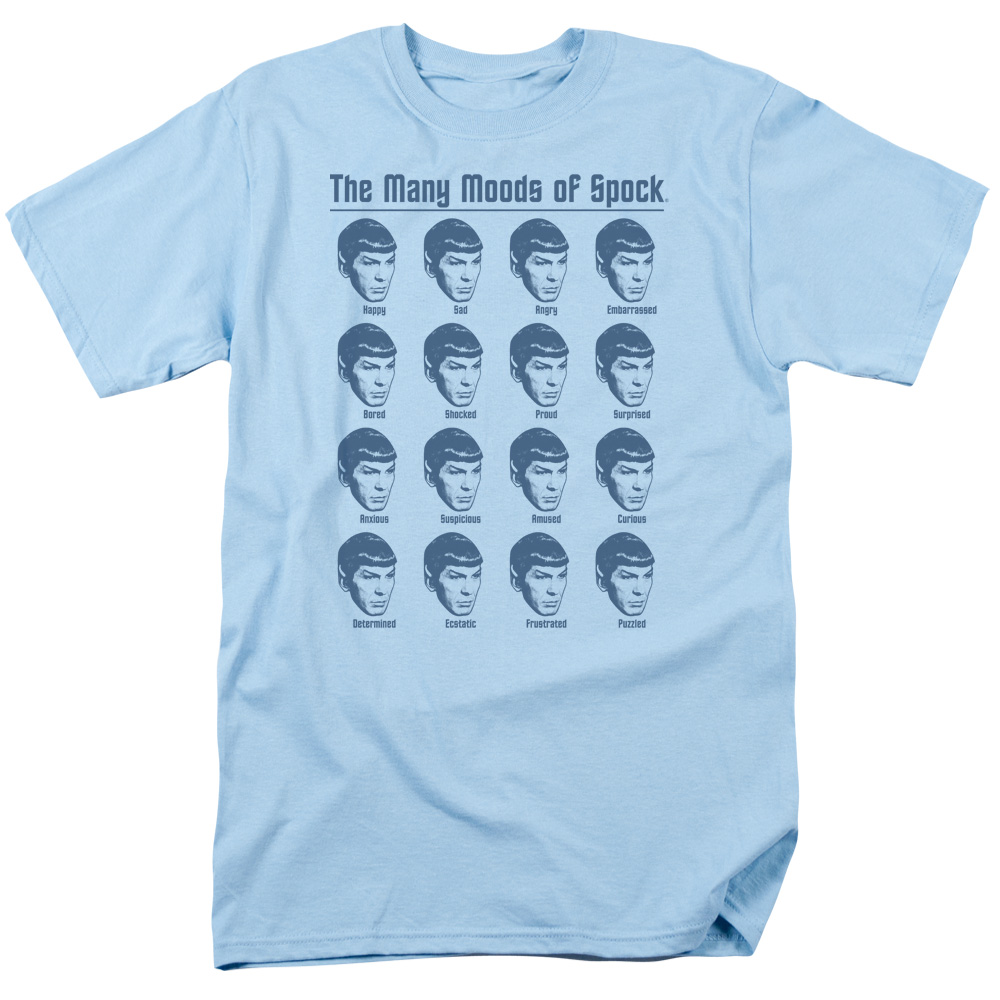 Star Trek Many Moods Of Spock Unisex Adult T Shirt For Men And Women ...