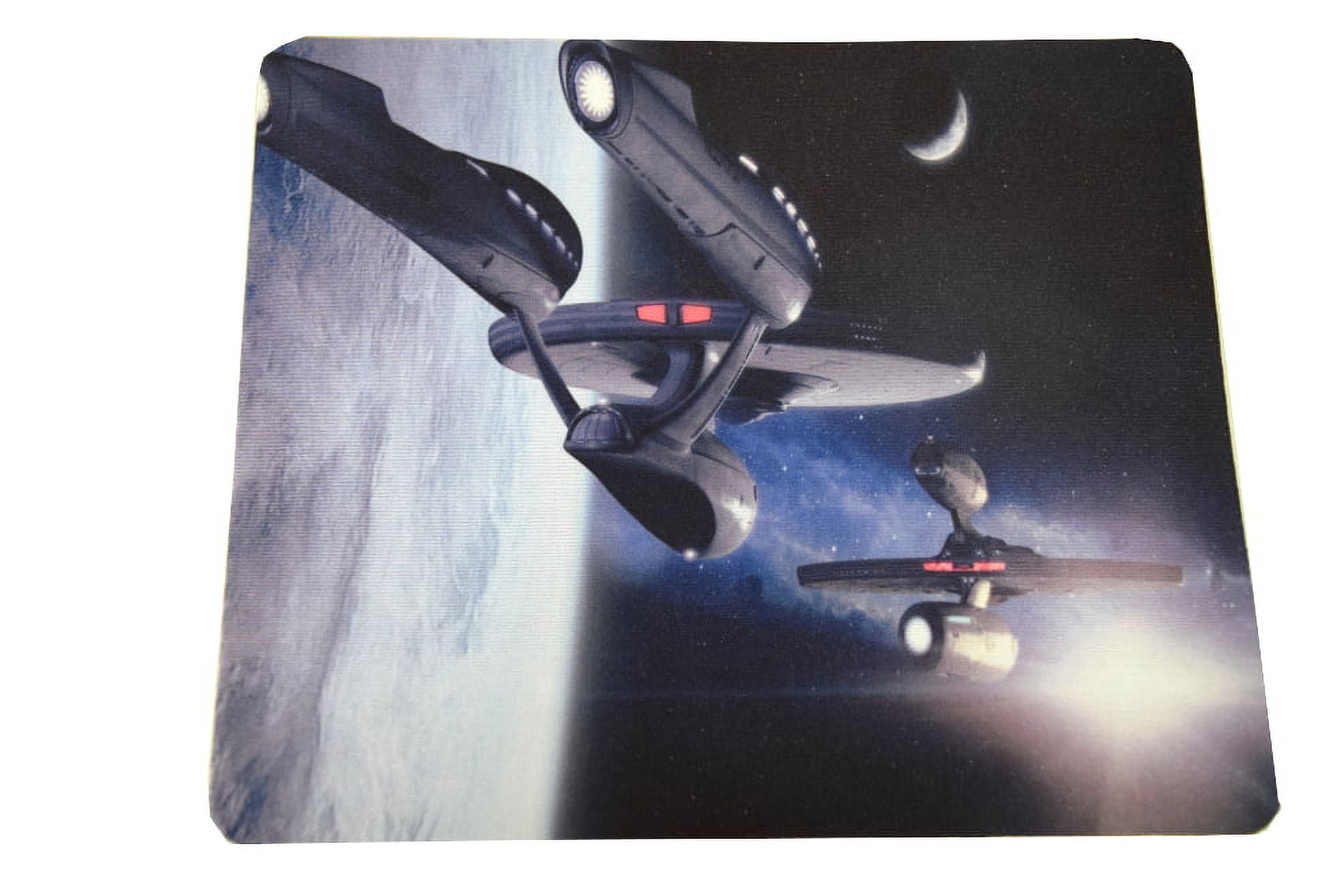 Star Trek Mousepad 2 USS Enterprise Starship on Patrol MP-102 - Walmart.com