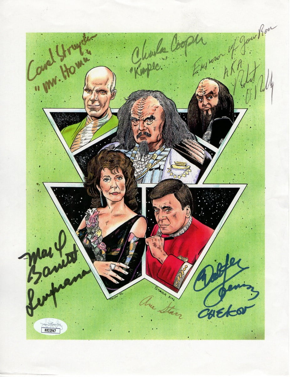 Star Trek Multi Signed Autographed Print Photo Koenig Barrett JSA ...