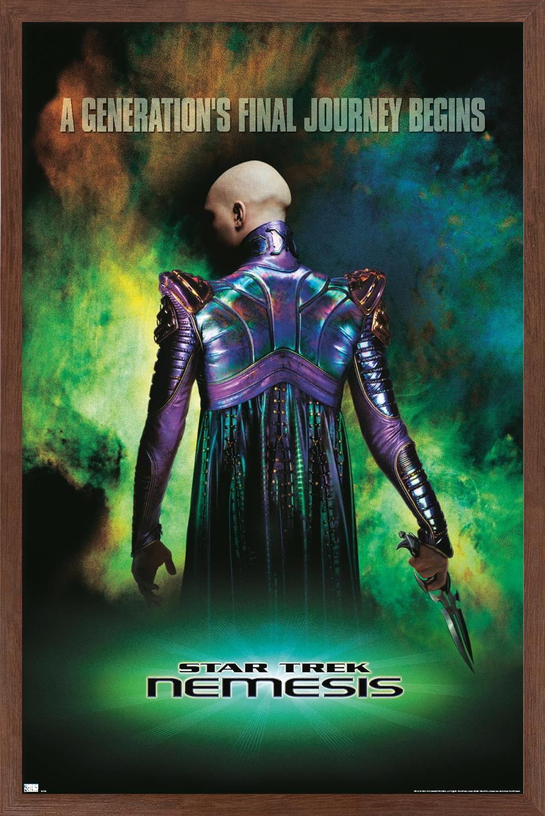 Star Trek: Nemesis - One Sheet Wall Poster, 14.725" x 22.375" Framed ...