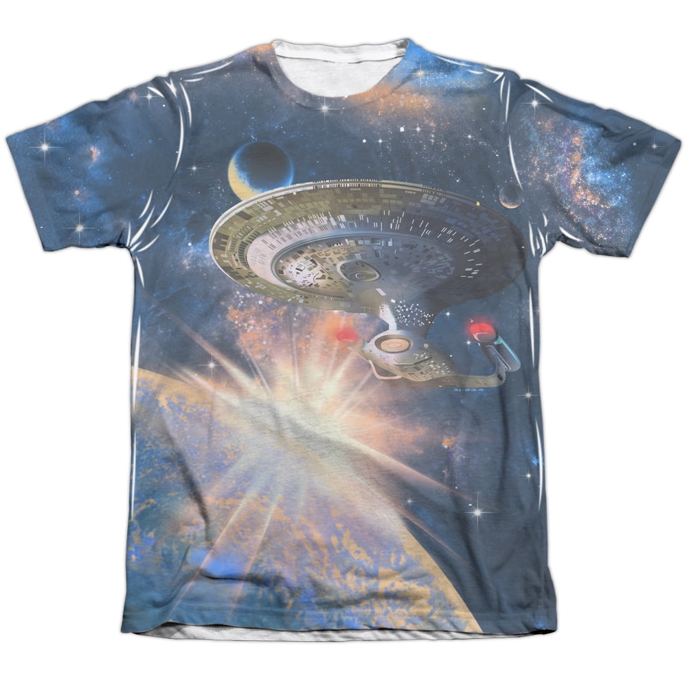 Star Trek Next Generation Enterprise (Front/Back Print) Mens ...