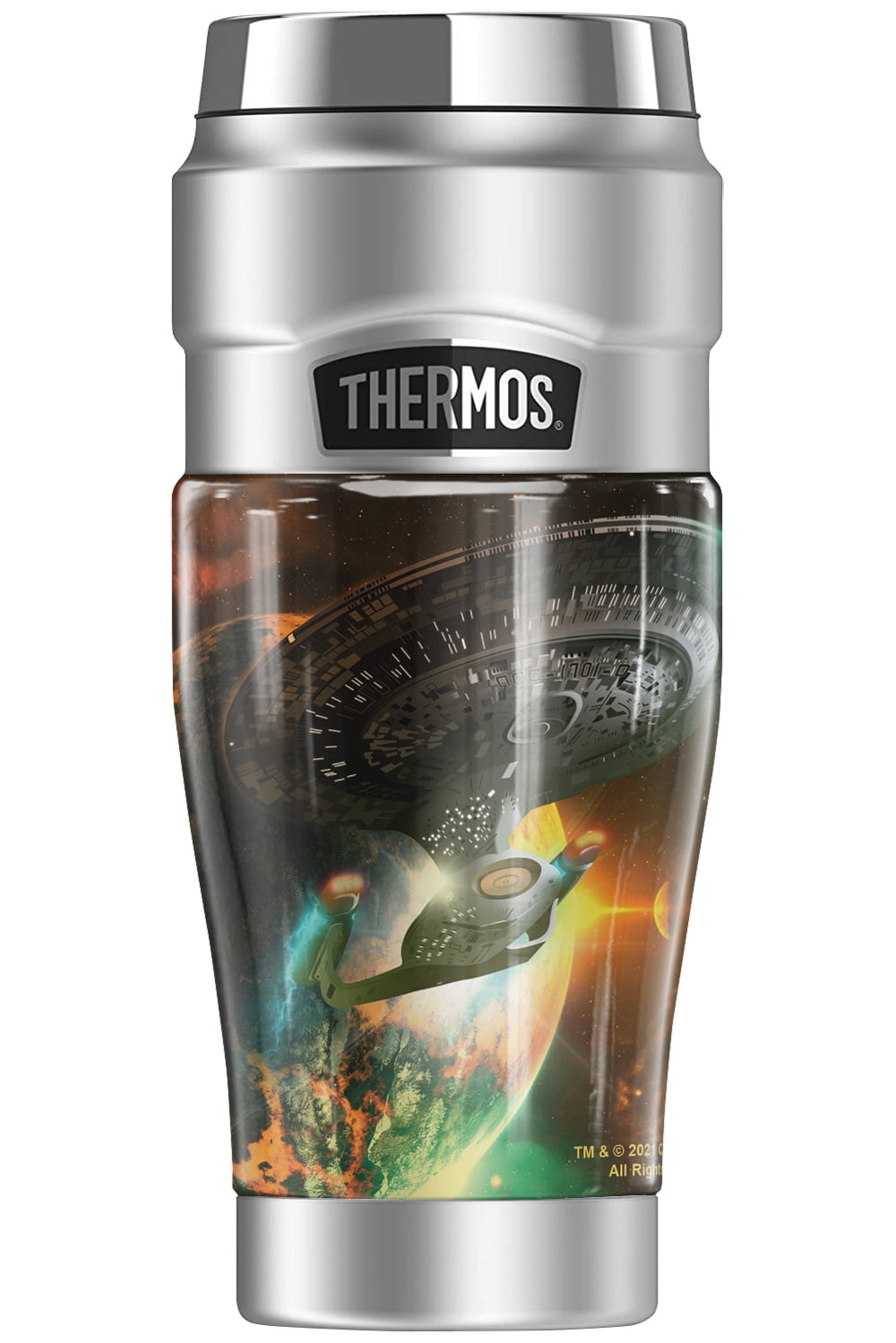 Star Trek Next Generation Enterprise THERMOS STAINLESS KING Stainless ...