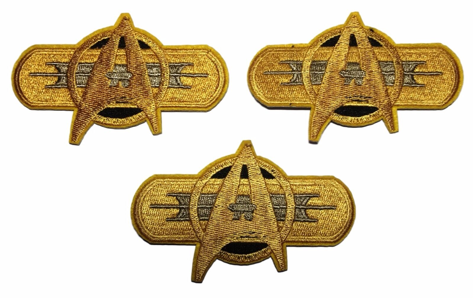 Star Trek Original Movie Chest Insignia Embroidered Iron On Patch Set 3 ...