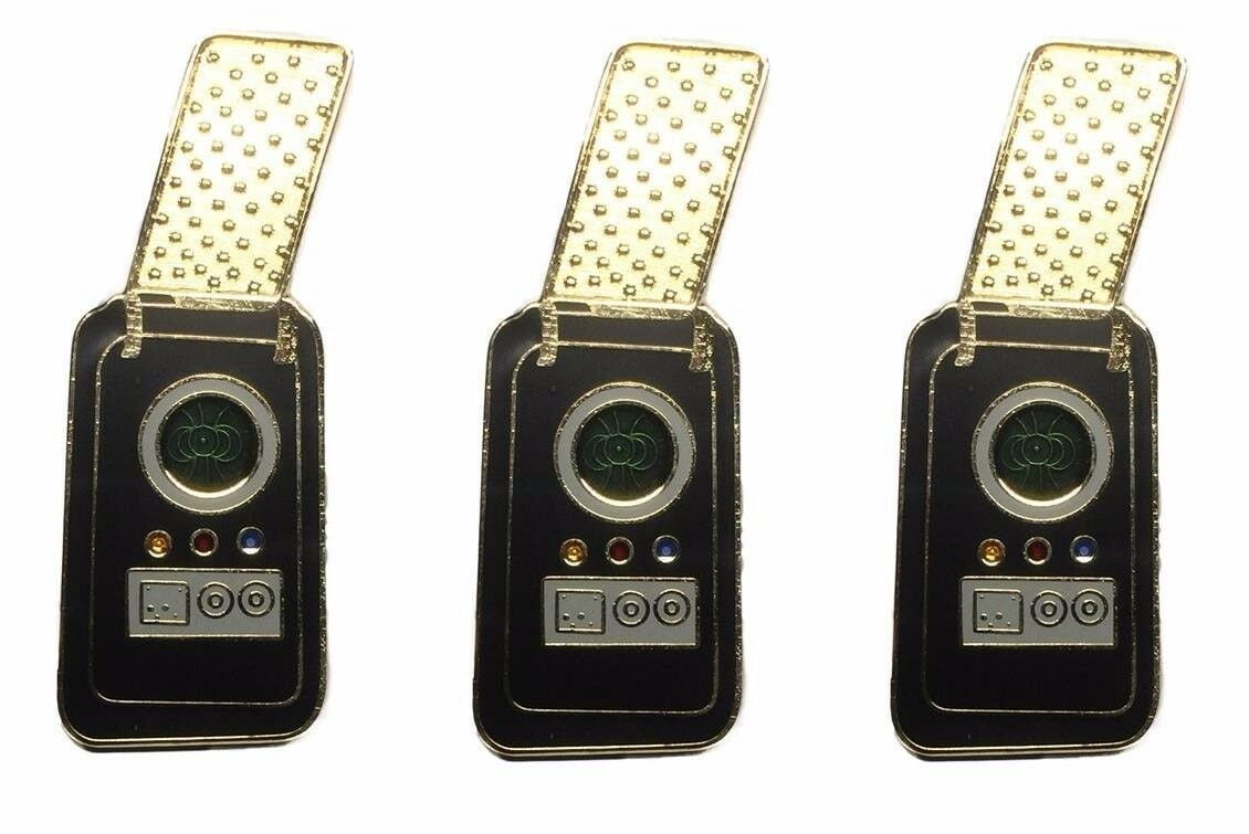 Star Trek Original Series Communicator Metal/Enamel Pin Set of 3 ...