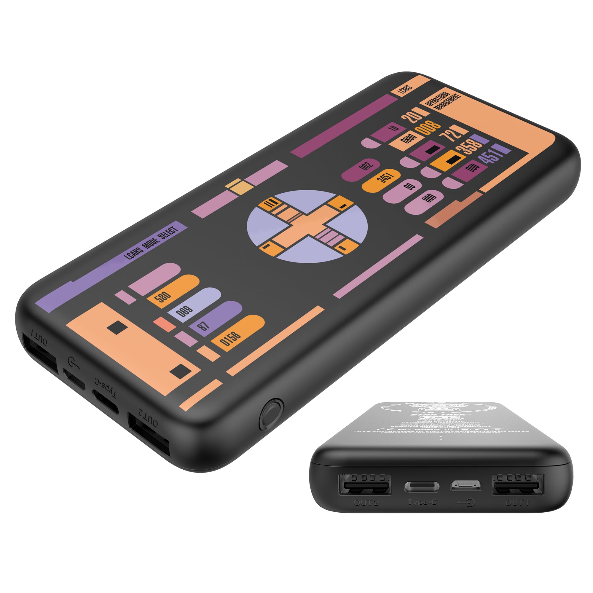 Star Trek Phone Charger | Slim Pocket Sized 10,000mAh Power Bank with ...