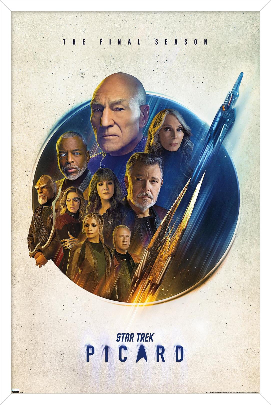 Star Trek: Picard - Key Art Wall Poster, 22.375" x 34" Framed - Walmart.com