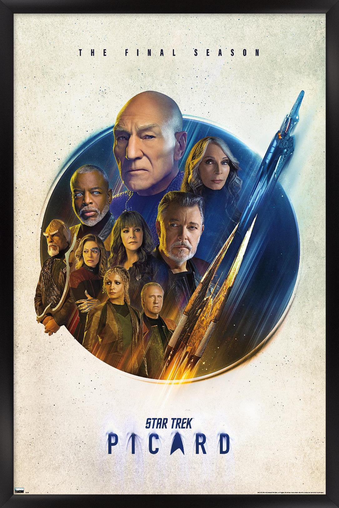 Star Trek: Picard - Key Art Wall Poster, 22.375" x 34" Framed - Walmart.com