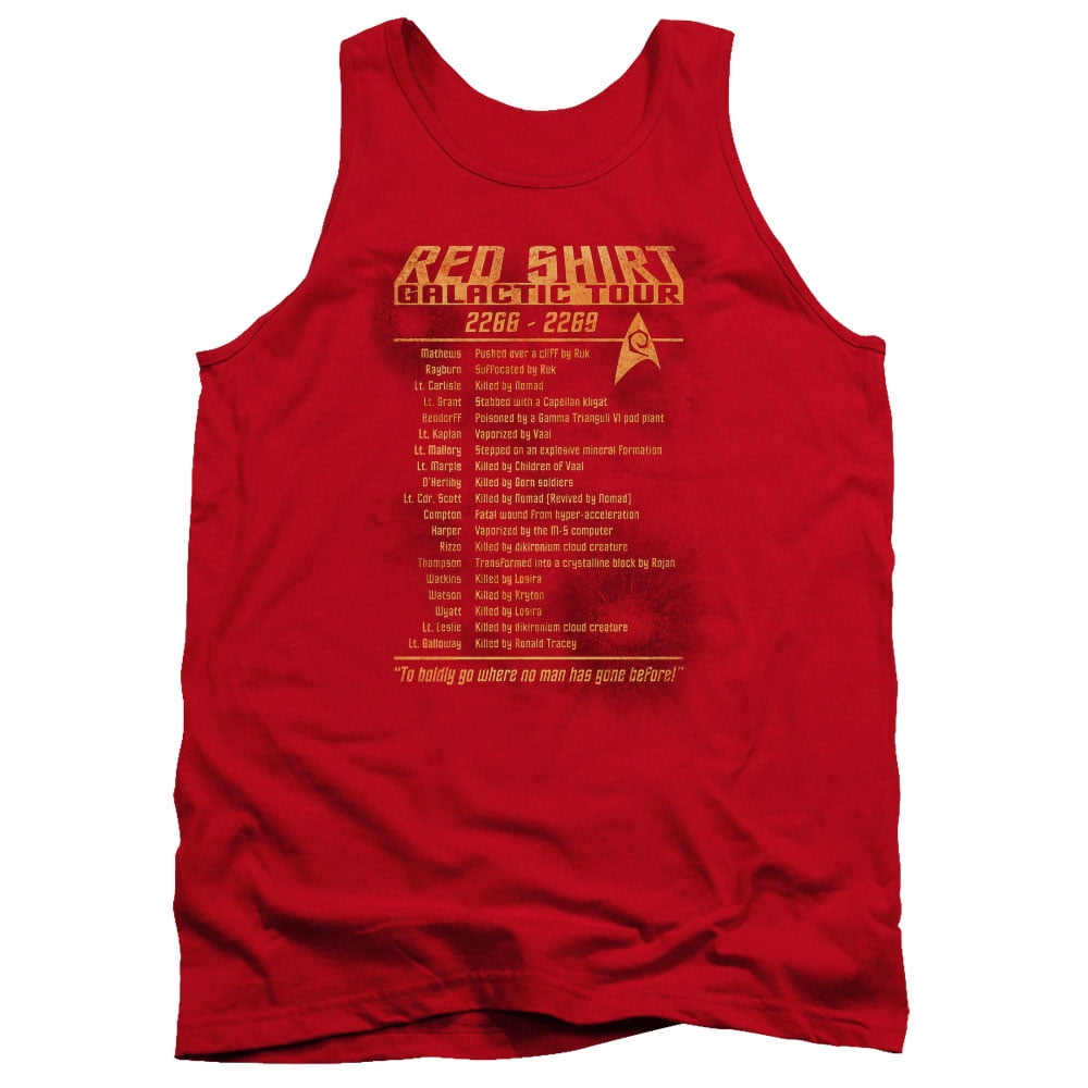 Star Trek - Red Shirt Tour - Tank Top - Large - Walmart.com