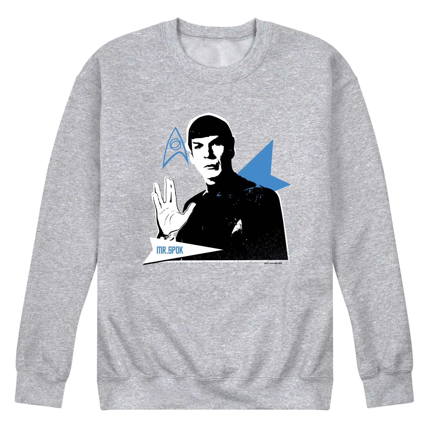 Star Trek - Retro Graphic Spock - Men's Crew Fleece - Walmart.com