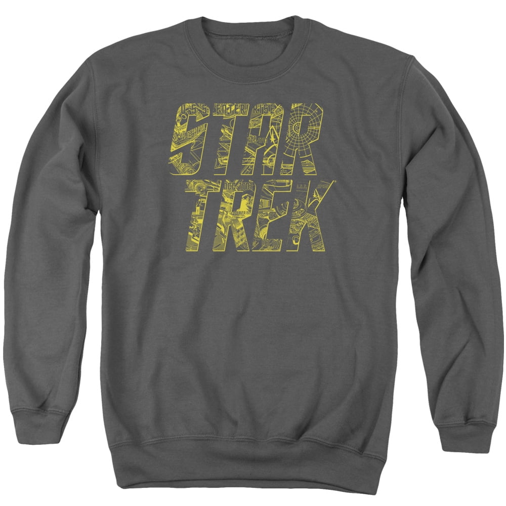 Star Trek Schematic Logo Adult Crewneck Sweatshirt Charcoal - Walmart.com