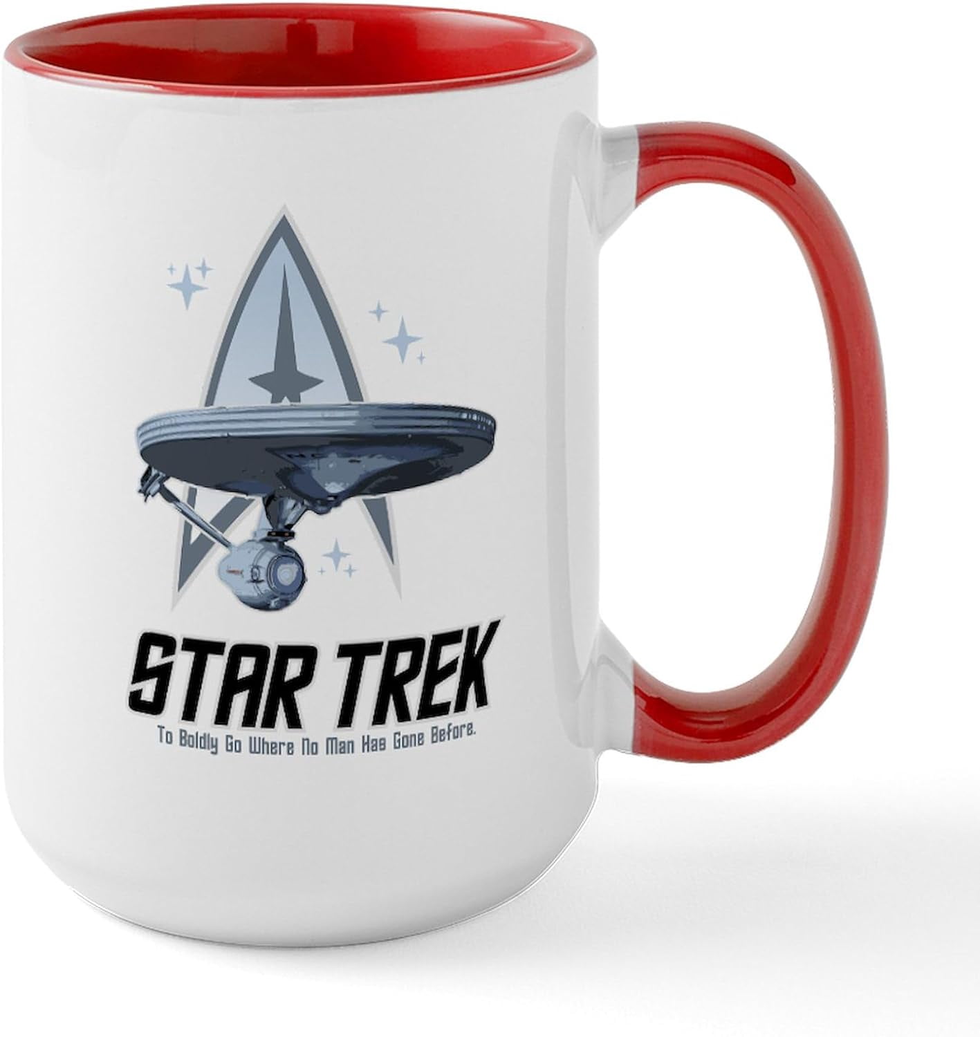Star Trek Ship With Stars Large Mug 11 oz Ceramic Coffee Mug - Walmart.com