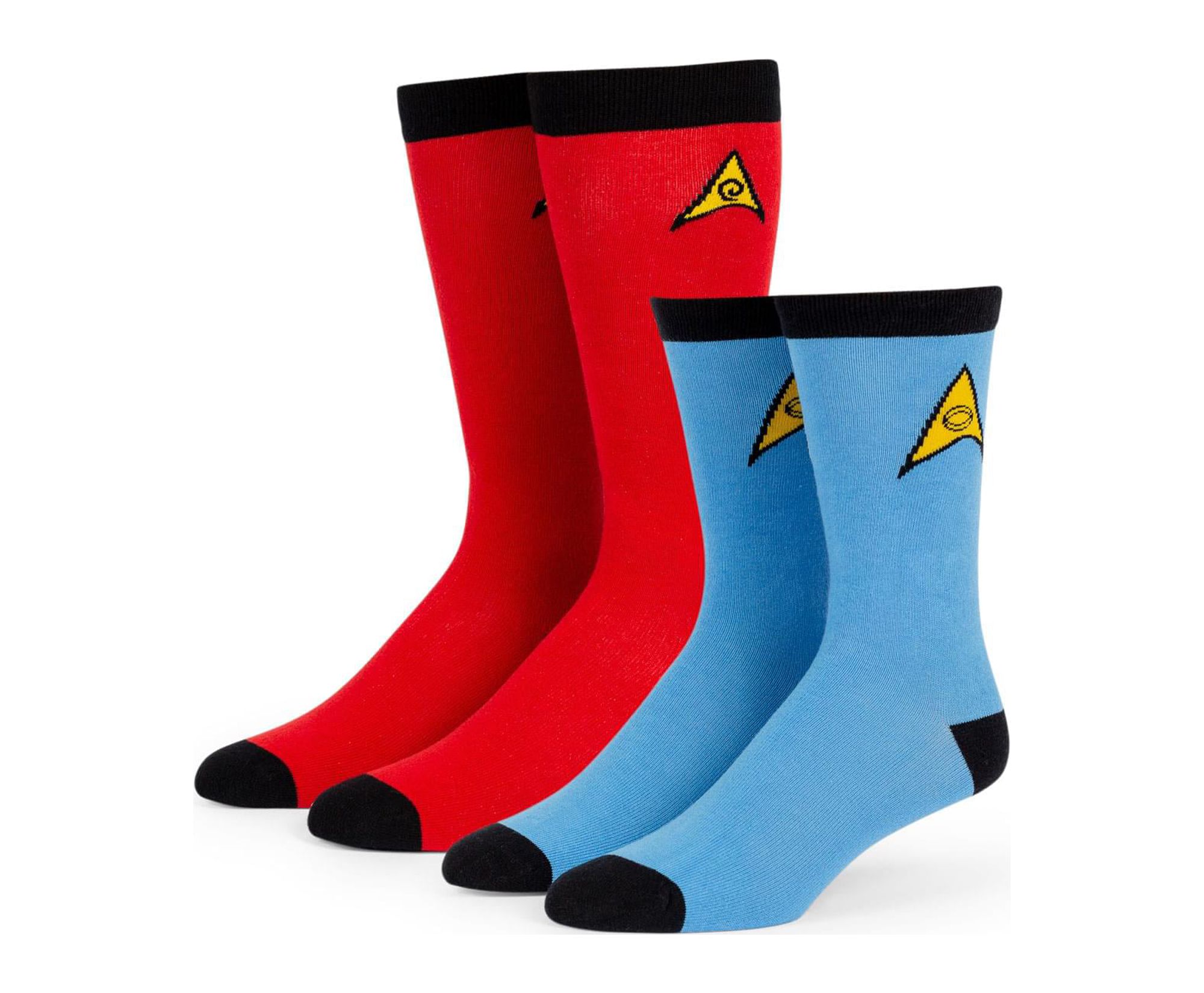 Star Trek Spock Mens & Uhura Womens 2 Pack His and Hers Sock Set ...