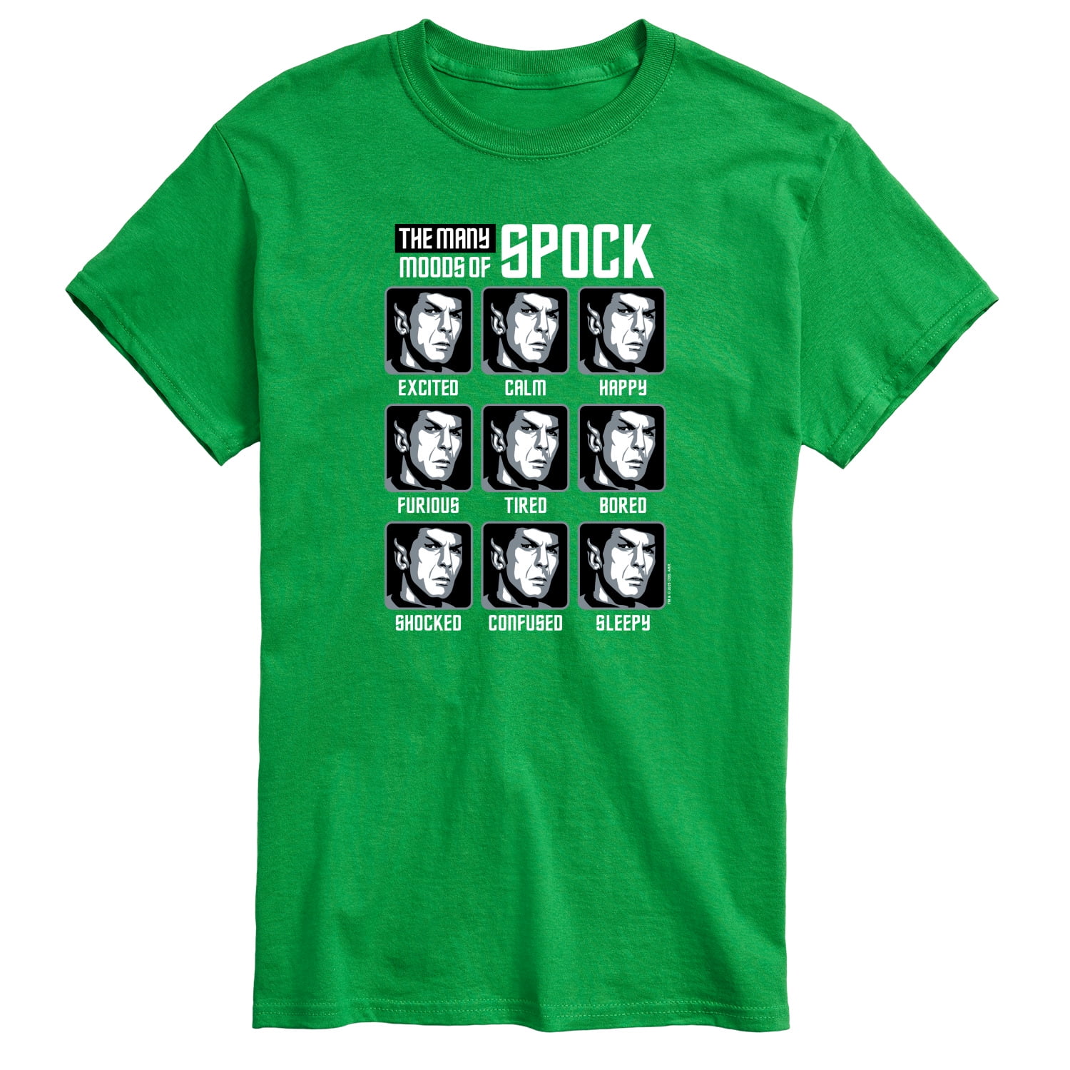 Star Trek - Spock Moods - Men's Short Sleeve Graphic T-Shirt - Walmart.com