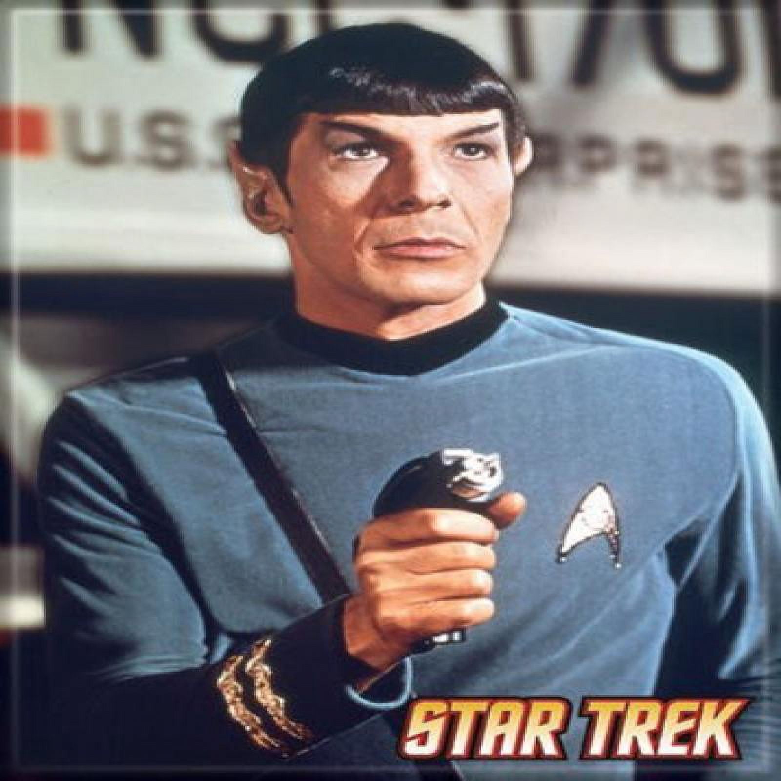 Star Trek - Spock with Phaser Refrigerator Magnet - Walmart.com