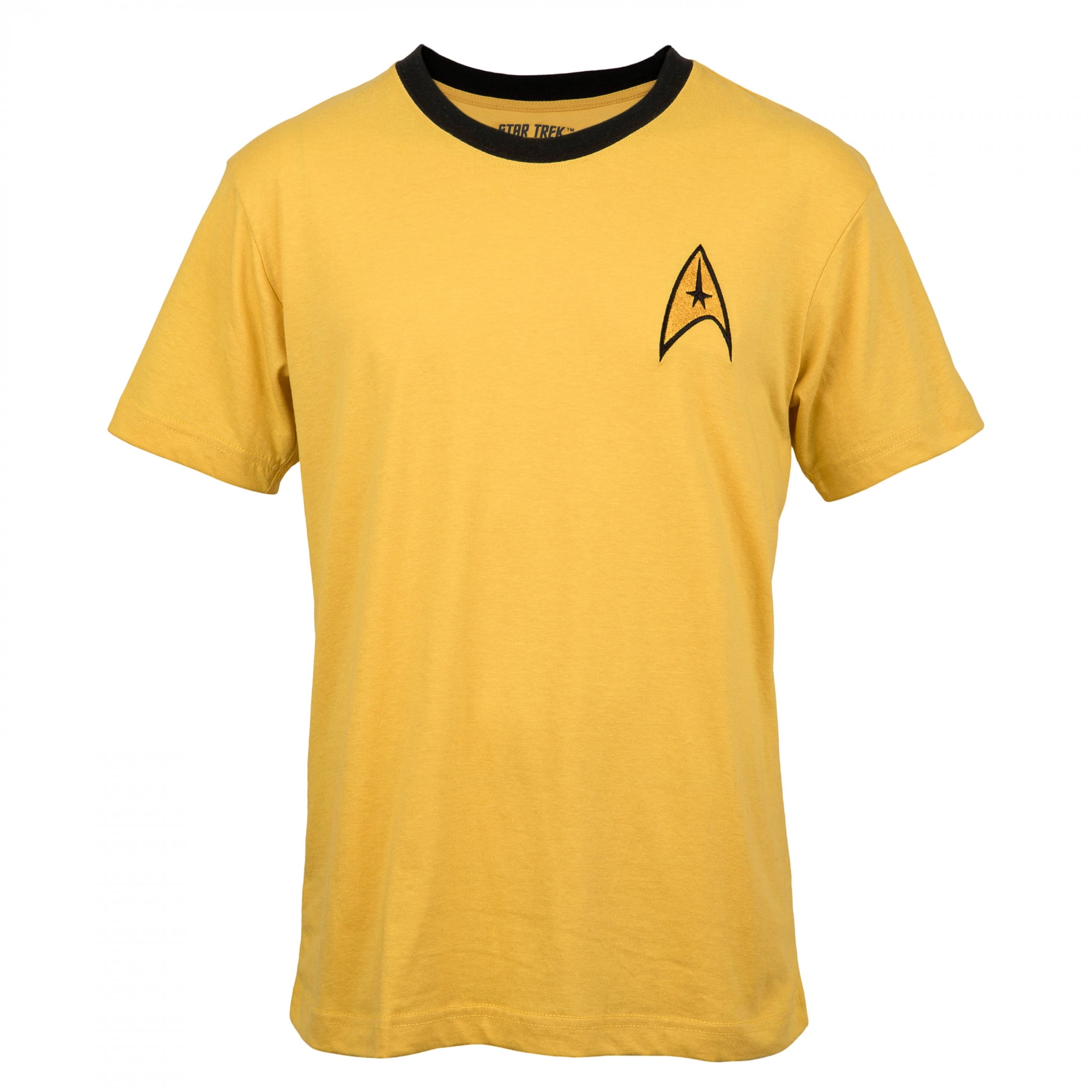 Star Trek Star Trek Captain Kirk decal T-Shirt, Yellow - 2XL - Walmart.com