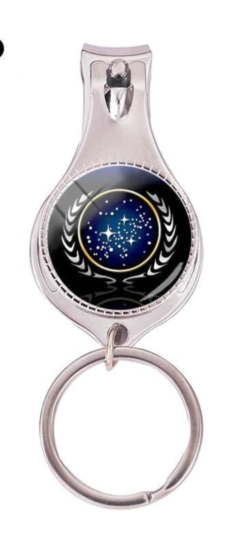 Star Trek Starfleet UFP Logo Bottle Opener Nail Clipper Keychain ...