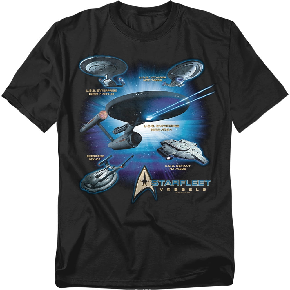Star Trek Starfleet Vessels Officially Licensed Adult T-Shirt 4XL ...
