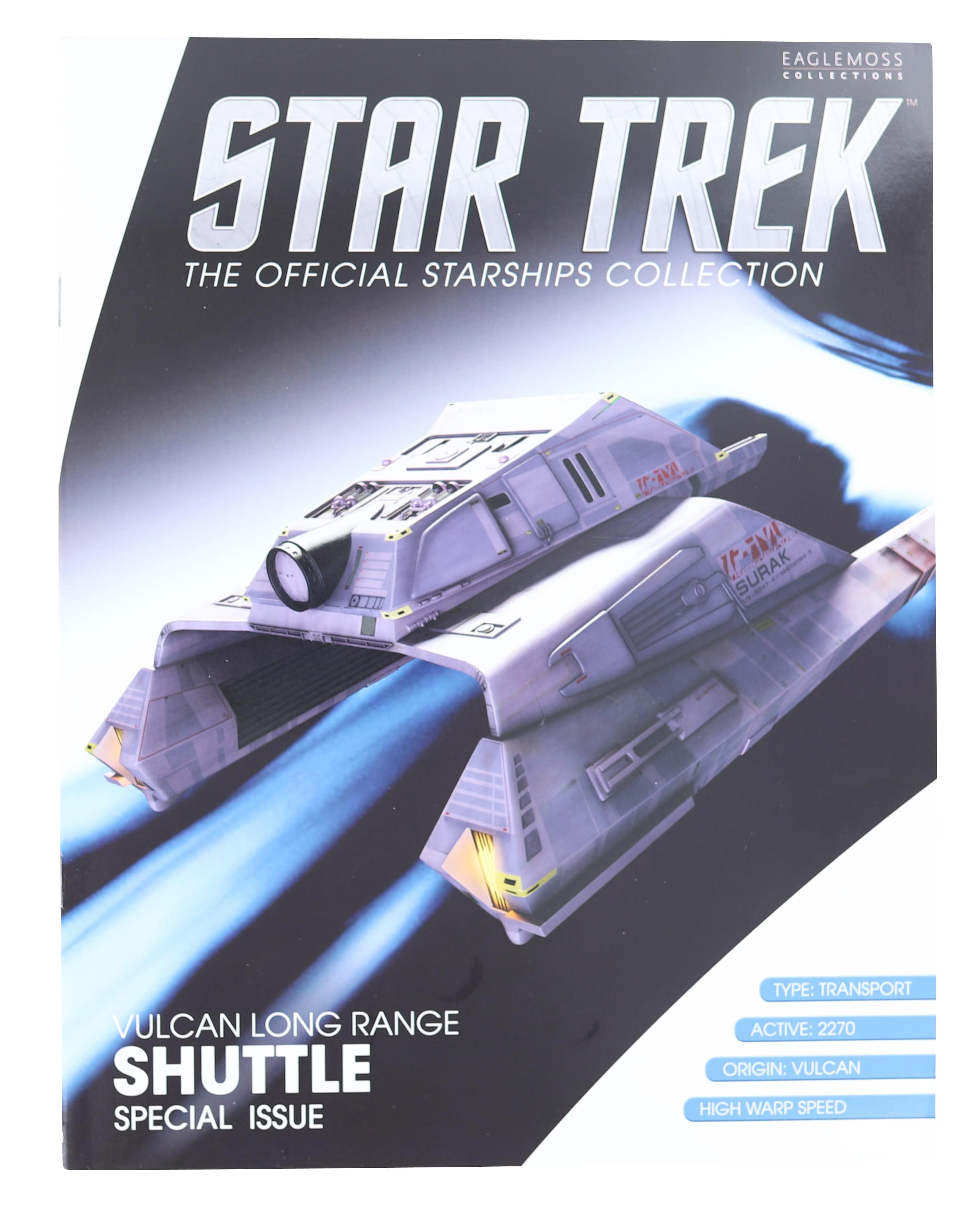 Eaglemoss Star Trek Starships Long Range Vulcan Shuttle Magazine Brand ...
