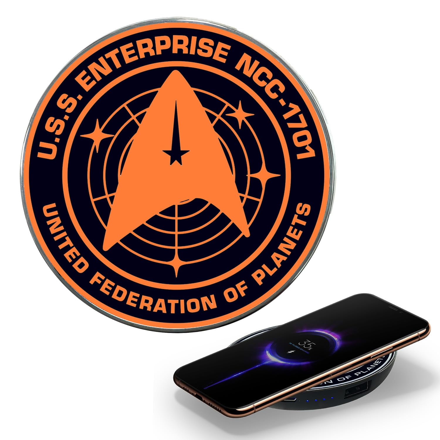 Star Trek Strange New Worlds Wireless Charger with Built-in Backup ...