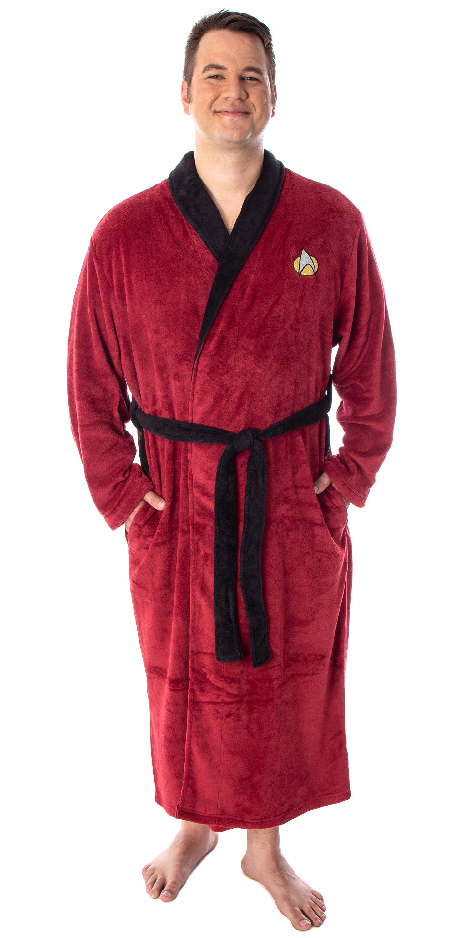 PJammy Star Trek TNG Picard Bathrobe, Polyester Fleece, Big And Tall ...