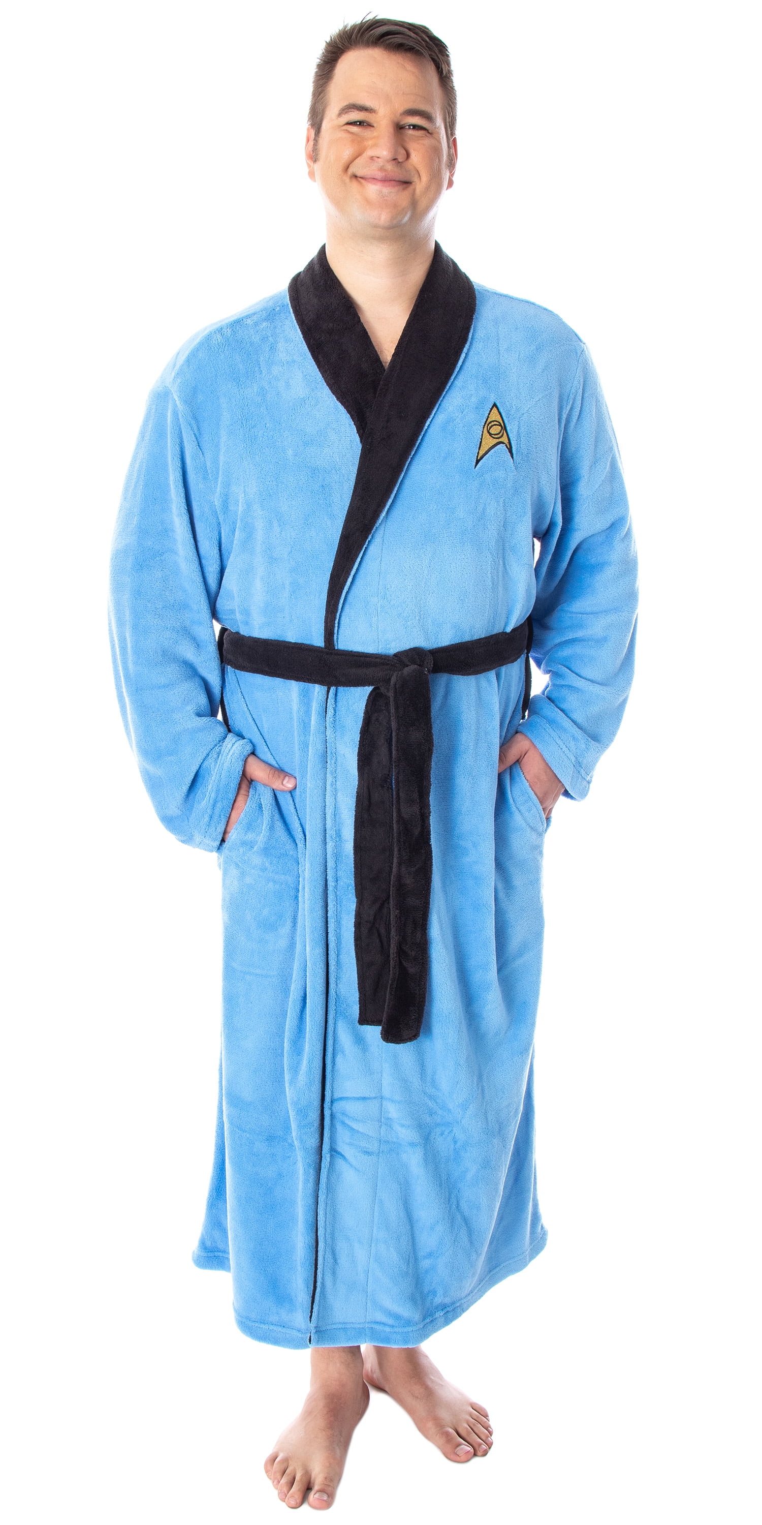 Star Trek TOS Adult Costume Fleece Plush Robe Bathrobe - (Spock, 2XL ...