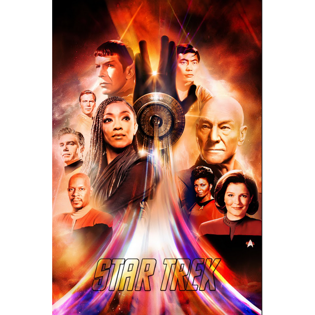 Star Trek TV Collection Poster 24x36 - Classic Sci-Fi Series Space ...
