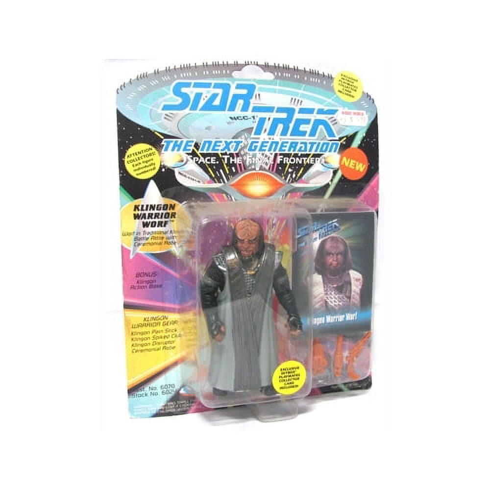 Star Trek The Next Generation Klingon Warrior Worf 4 inch Action Figure ...