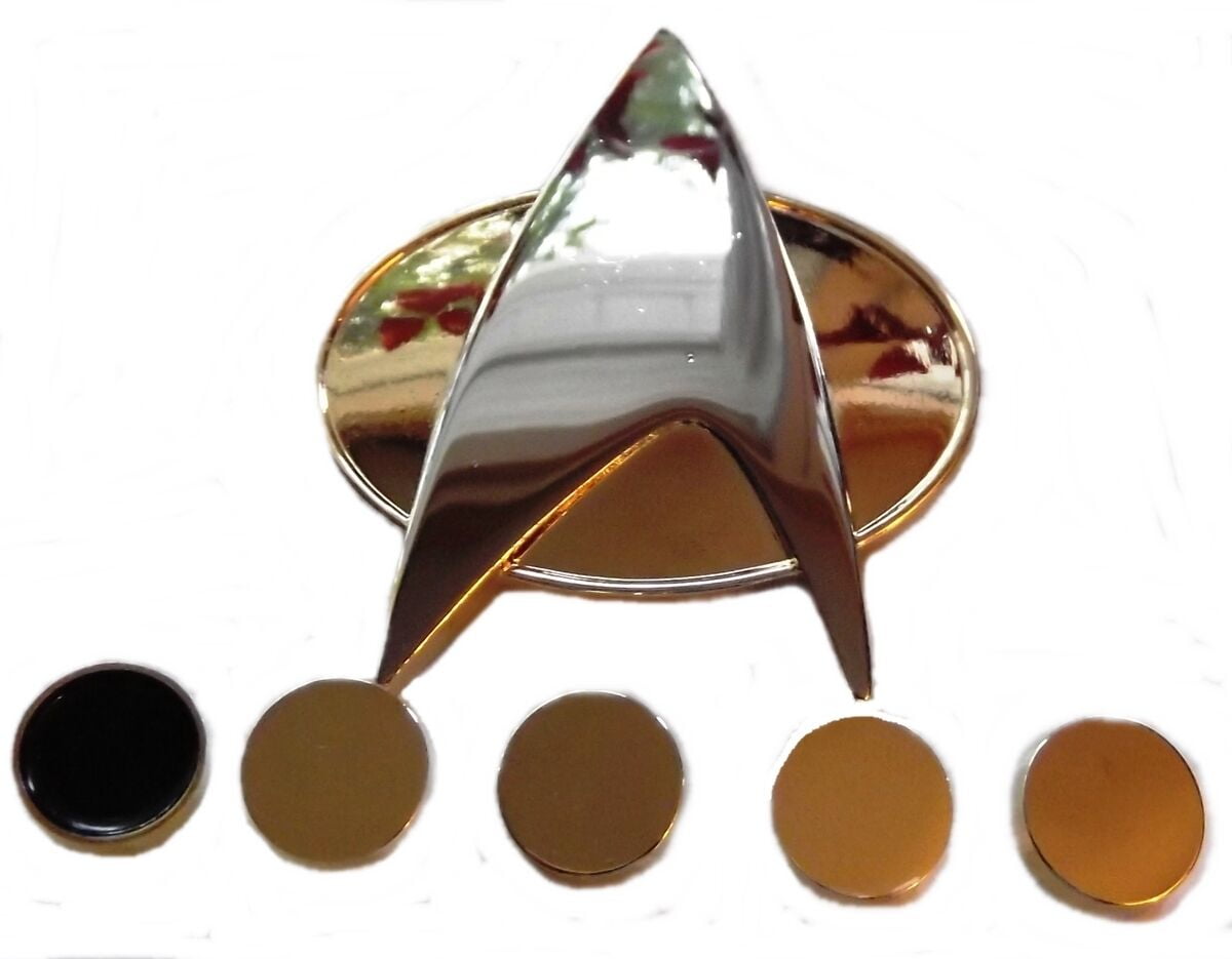 Star Trek The Next Generation TNG Full Size Communicator Pin and 5 ...