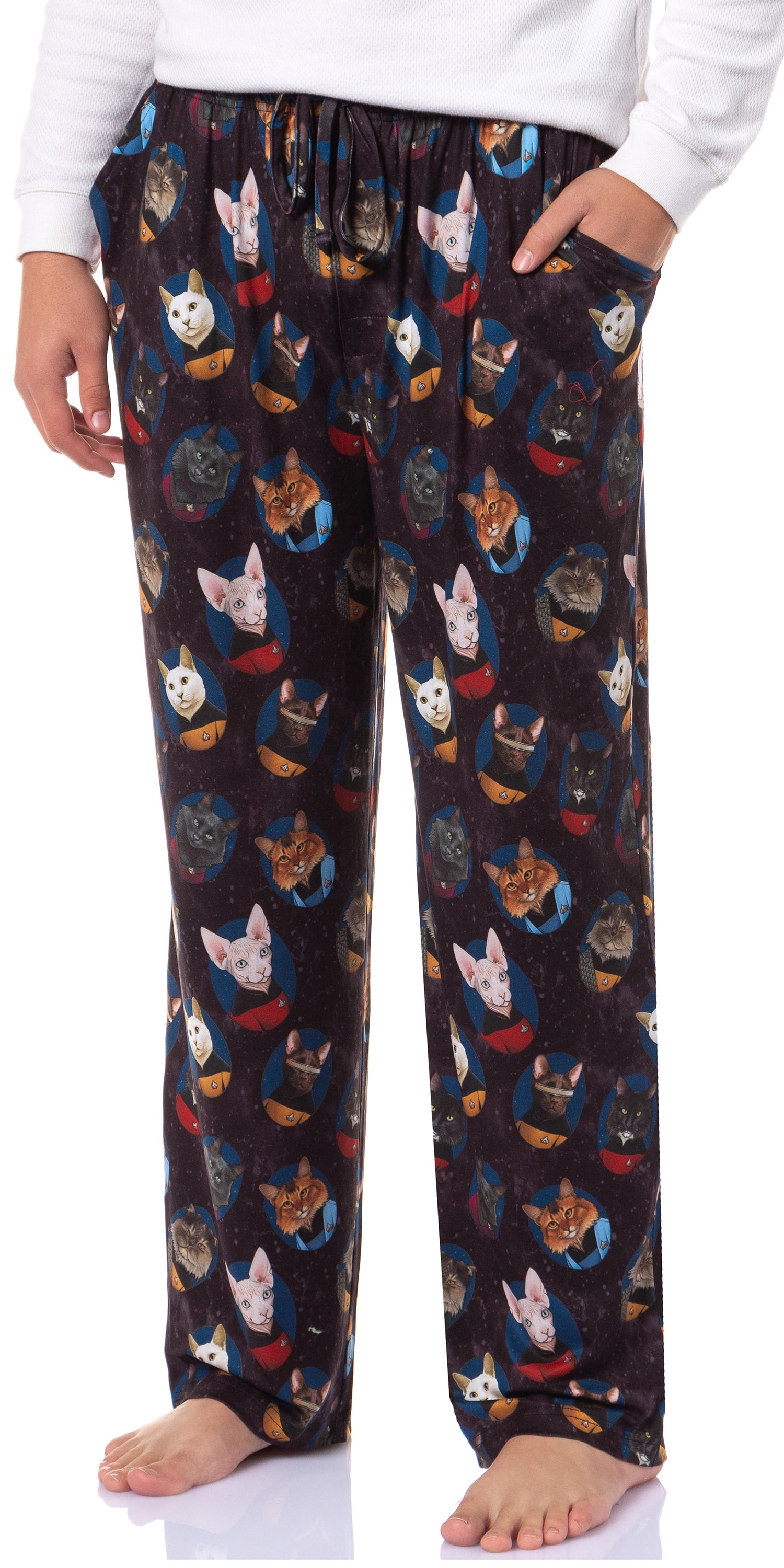 Star Trek The Next Generation TNG Men's Cat Sleep Tossed Print Pajama ...
