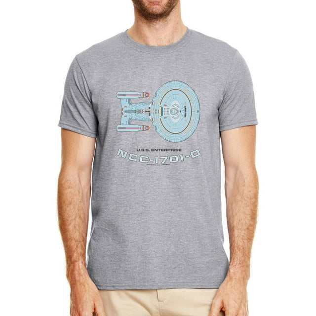 Star Trek The Next Generation TNG Mens' USS Enterprise Crewneck T-Shirt ...