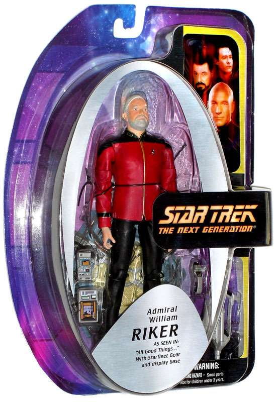 Star Trek The Next Generation William T. Riker Action Figure (Admiral ...