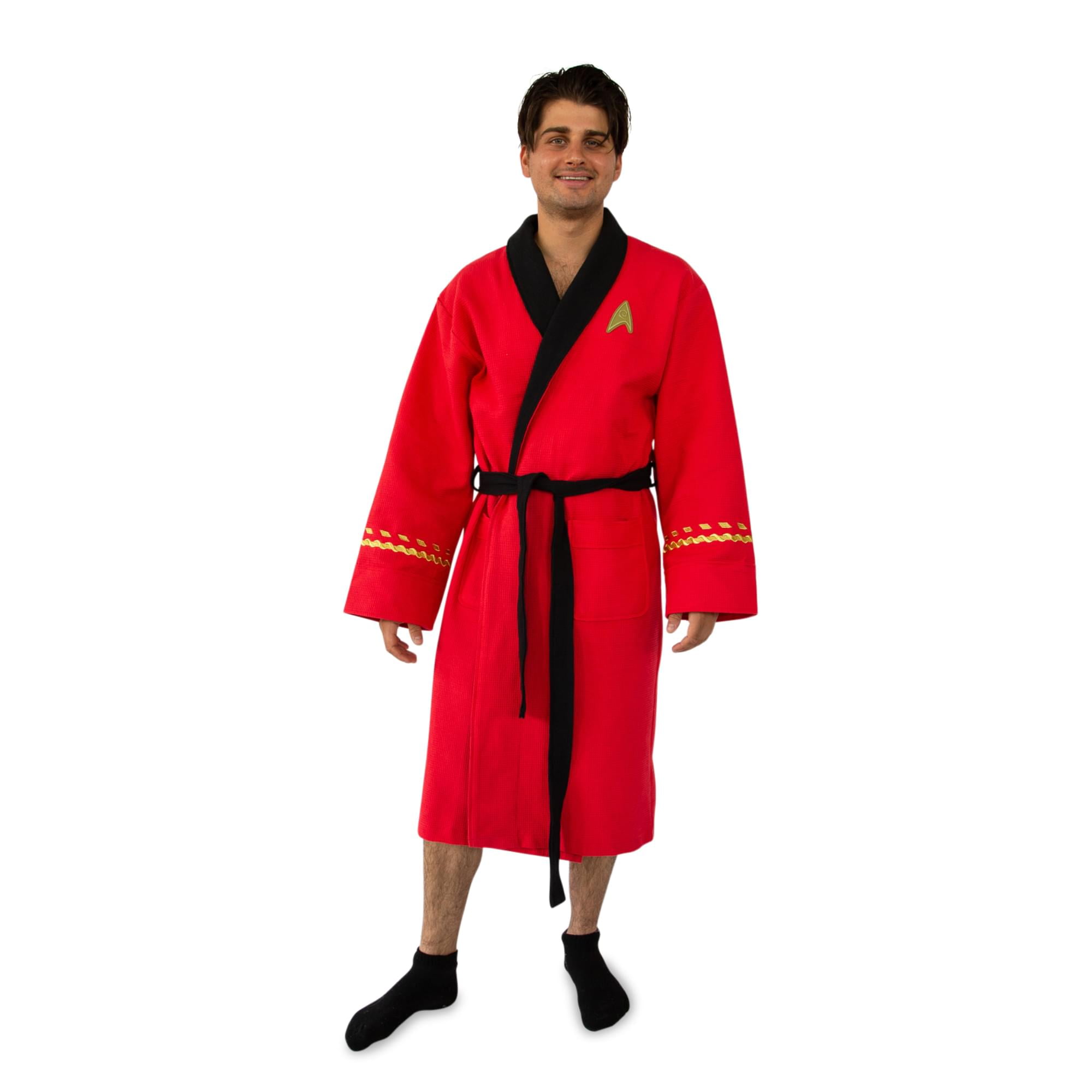Star Trek: The Original Series Waffle-Weave Cotton Adult Robe | Red ...