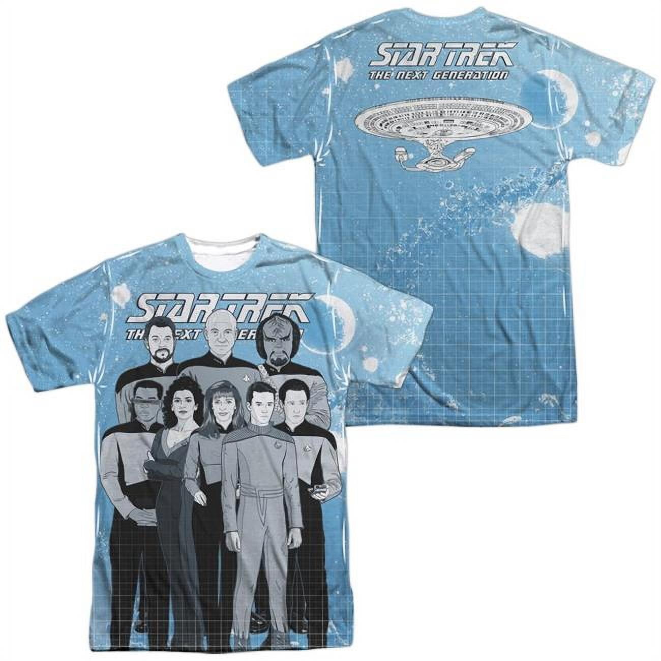 Star Trek The Next Generation TNG Comic Cast Mens Sublimation Shirt ...