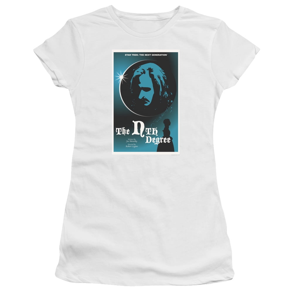 Star Trek Tng Season 4 Episode 19 Junior Women's Sheer T-Shirt White ...
