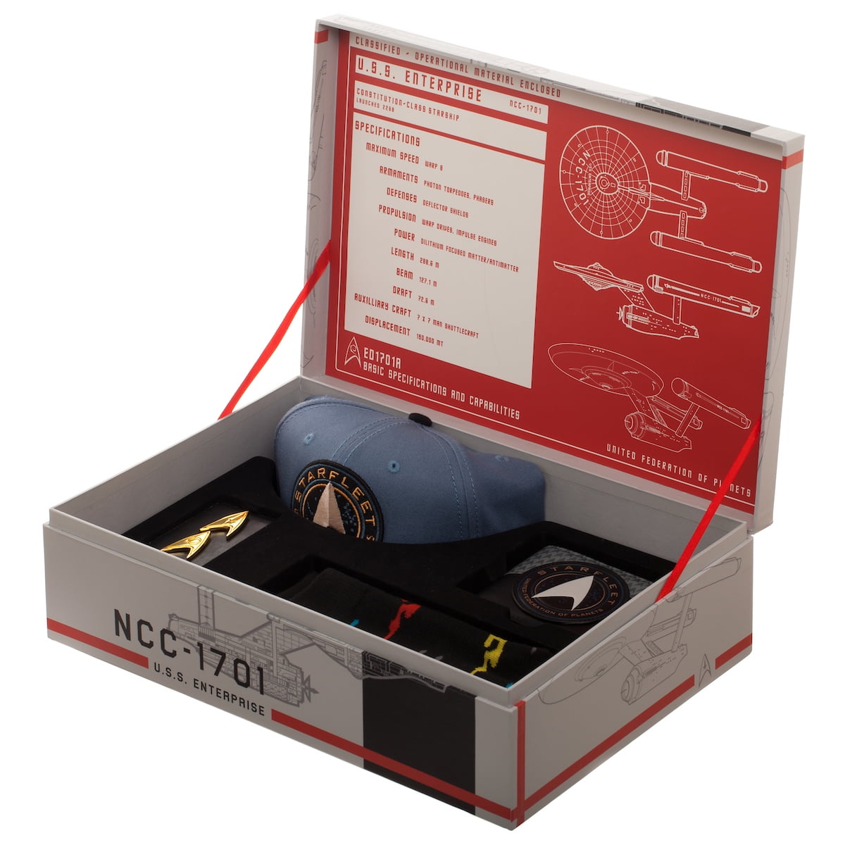 Star Trek U.S.S. Enterprise Starship Gift Box Set - Walmart.com