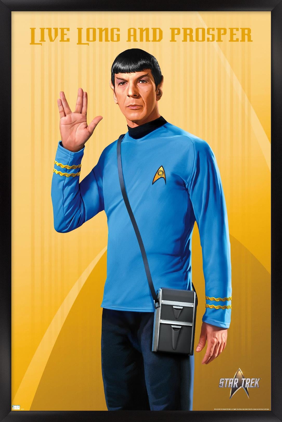 Star Trek: Universe - Spock, Live Long and Prosper Wall Poster, 14.725" x 22.375" Framed ...