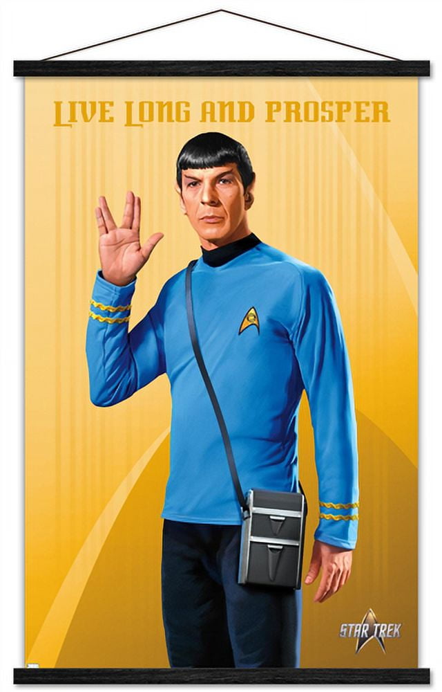 Star Trek: Universe - Spock, Live Long and Prosper Wall Poster with Magnetic Frame, 22.375" x 34 ...