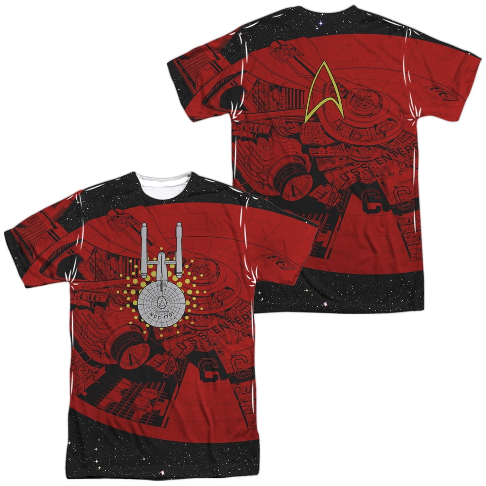 Star Trek USS Enterprise Schematic Unisex Adult Sublimated Costume T ...