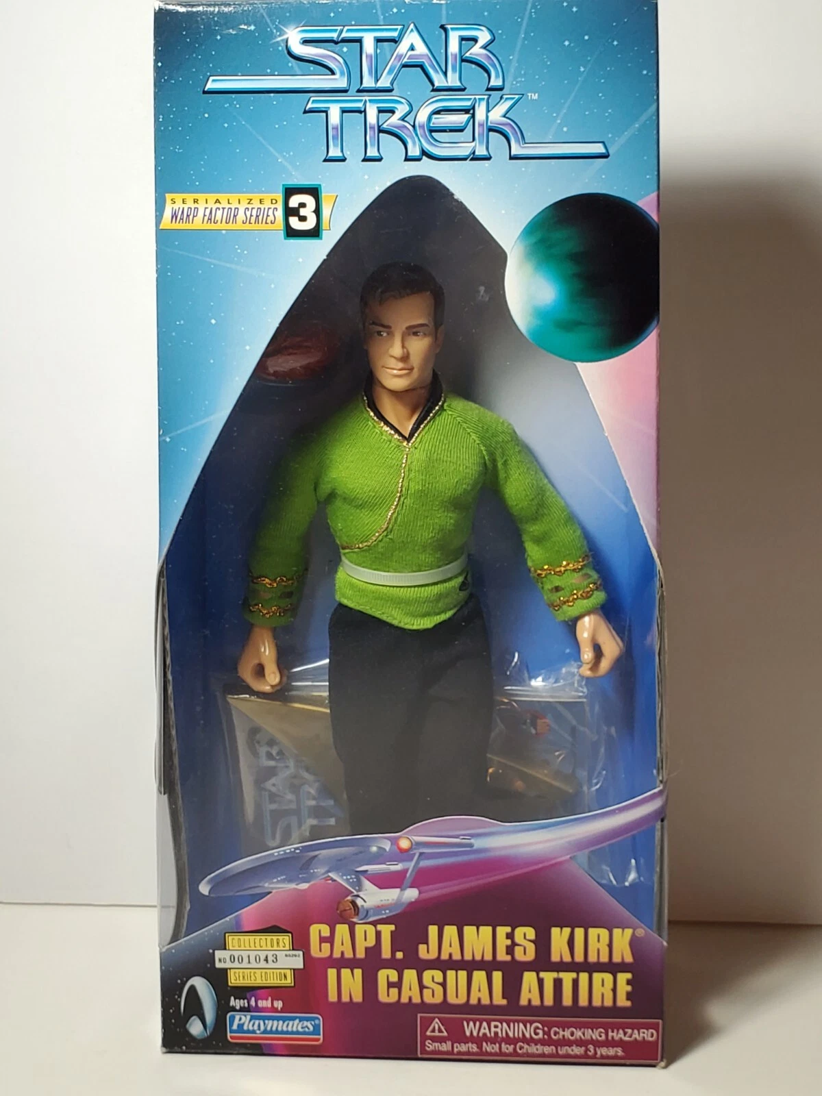 Star Trek Warp Factor Series 3 Captain James Kirk Casual Attire # 1043 ...