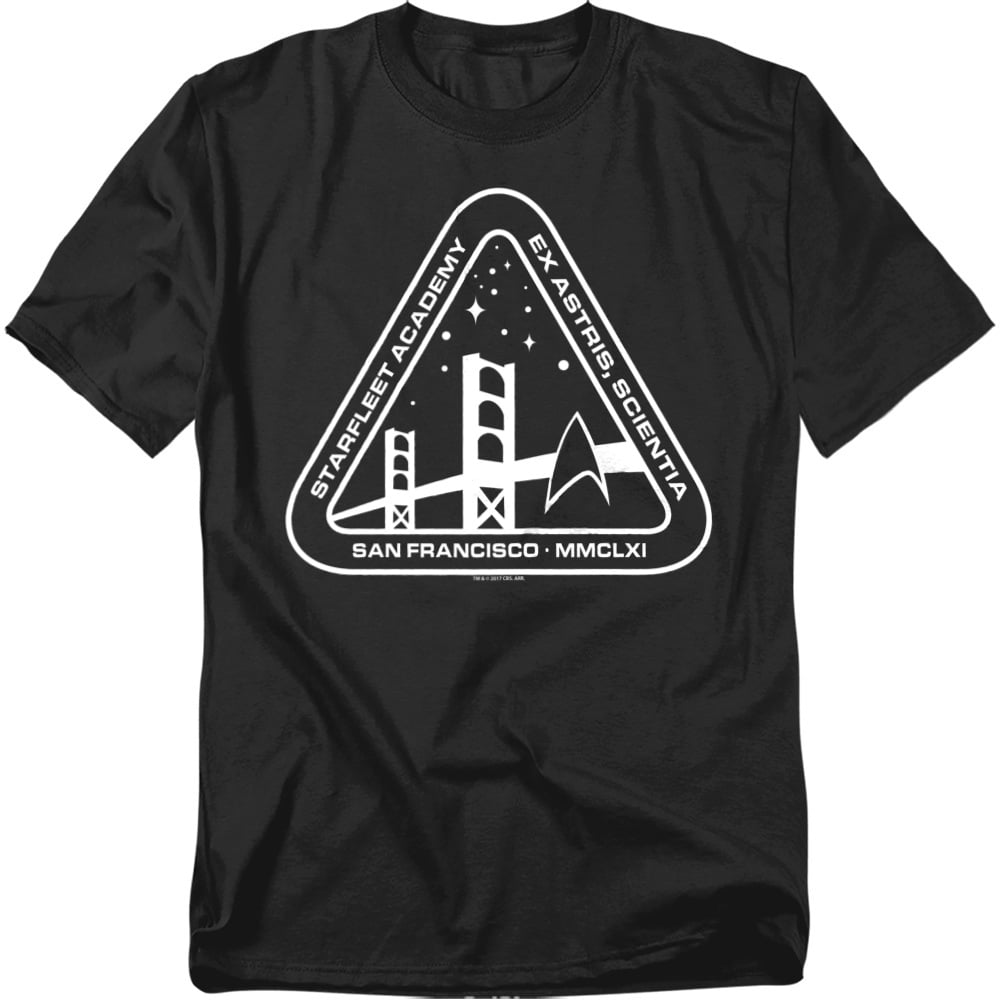 Star Trek White Academy Logo Officially Licensed Adult T-Shirt 3XL ...