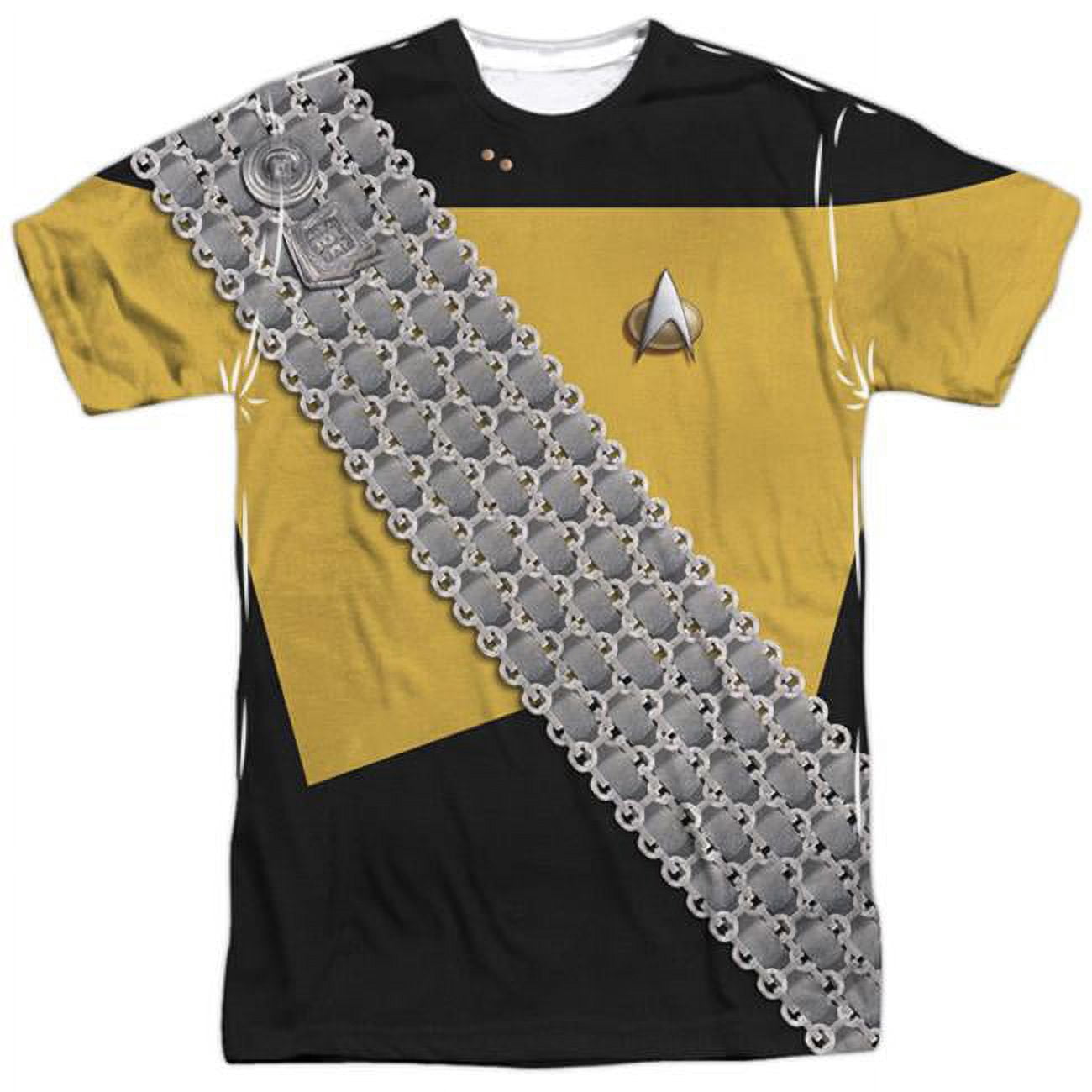 Star Trek - Worf Uniform (Front/Back Print) - Short Sleeve Shirt ...