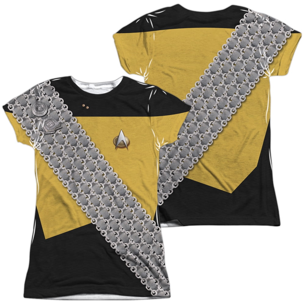Star Trek Worf Uniform Girls Jr Sublimation White - Walmart.com