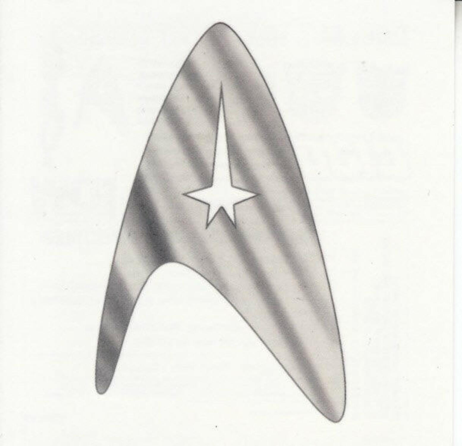Star Trek emblem 2012 Comic-Con IDW 3x3 inch temporary tattoo - Walmart.com