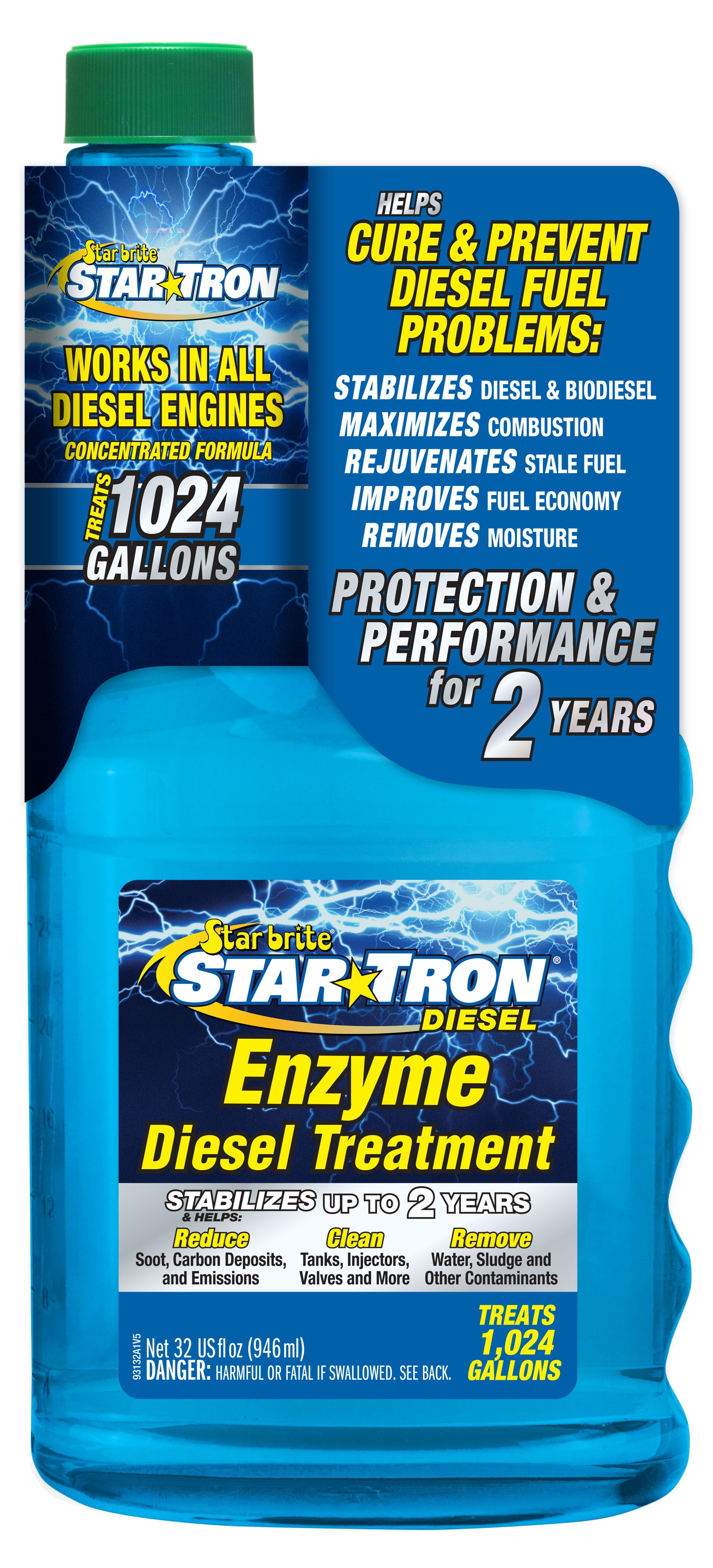 Star Tron Enzyme Fuel Treatment - Super Concentrated Diesel Formula ...