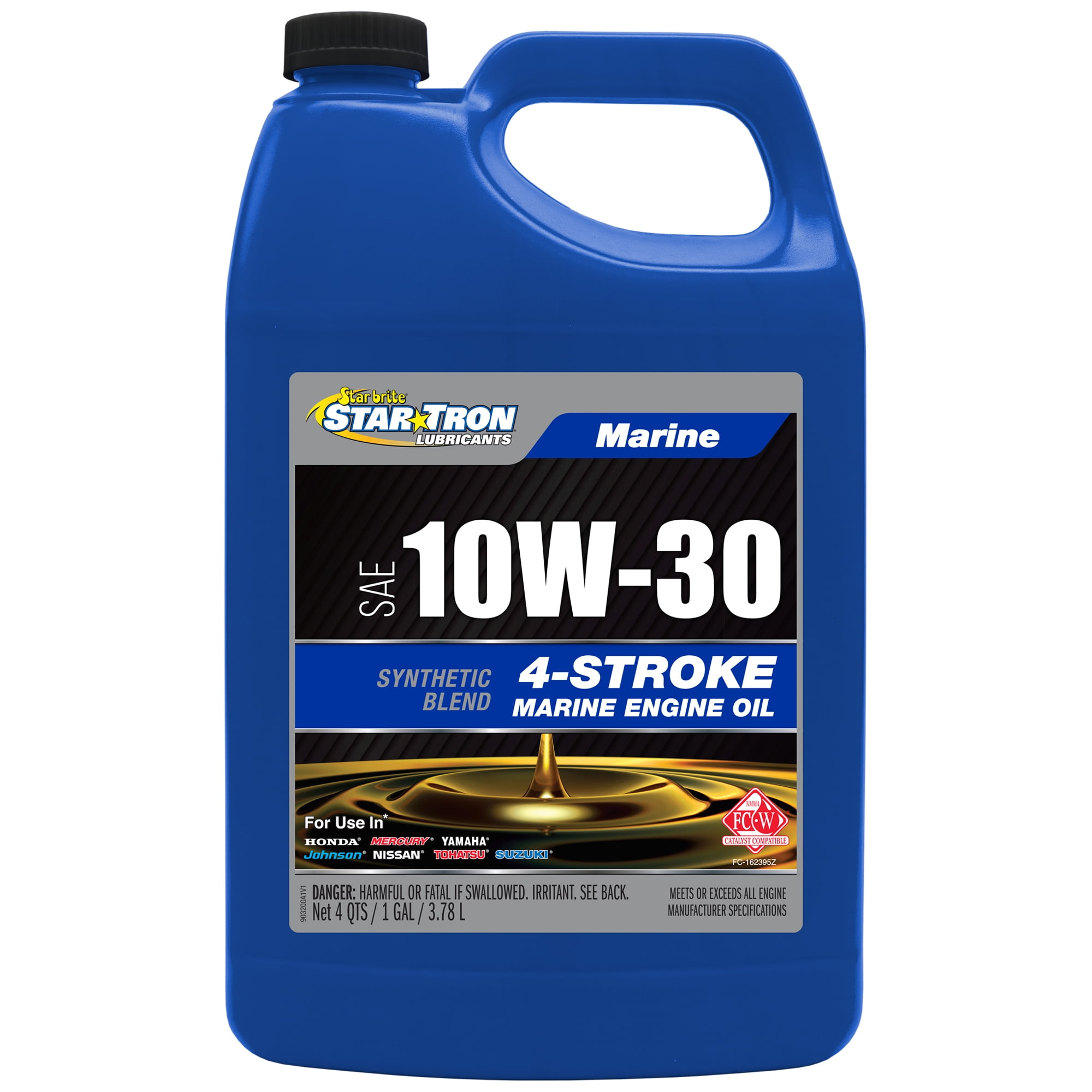 Star brite Star Tron Synthetic Blend 10W-30 Marine Engine Oil – 4 ...