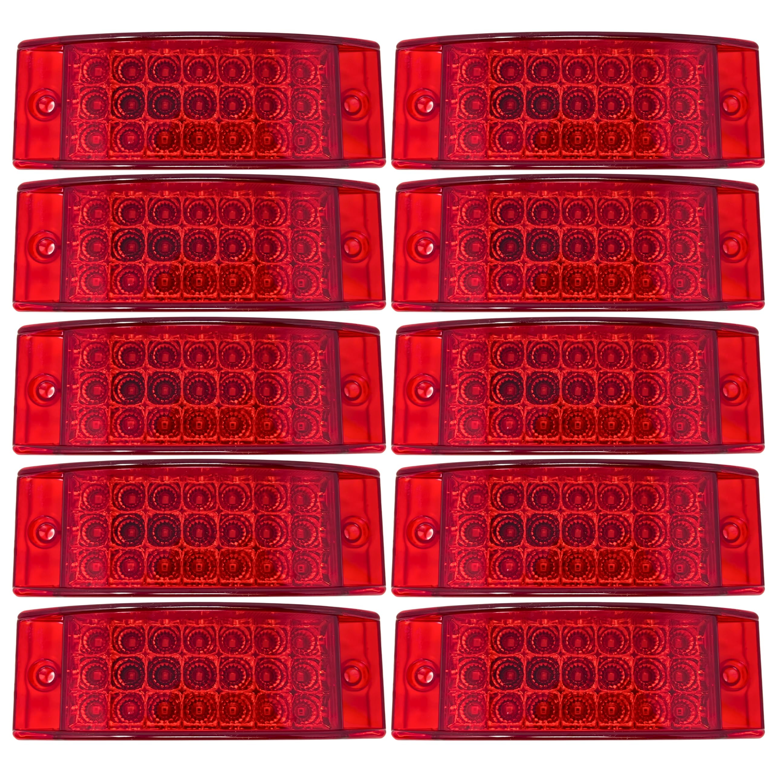 All Star Truck Parts] IFF17 Qty 10 Red 6" 21 LED Side Marker Clearance ...